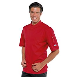 Bilbao chef jacket - Isacco Red 65% Polyester 35% Cotton | Isacco Divise